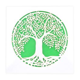Blank Notecard by Two Hermanas: Lasercut Tree of Life